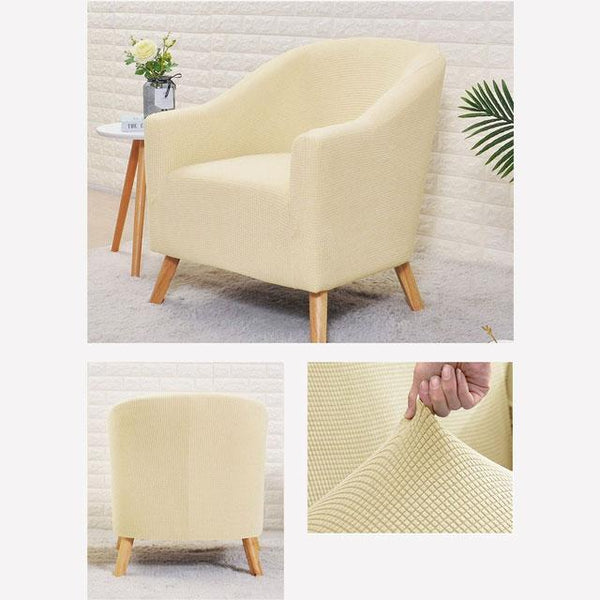 Beige Barrel Chair Cover | Comfy Covers